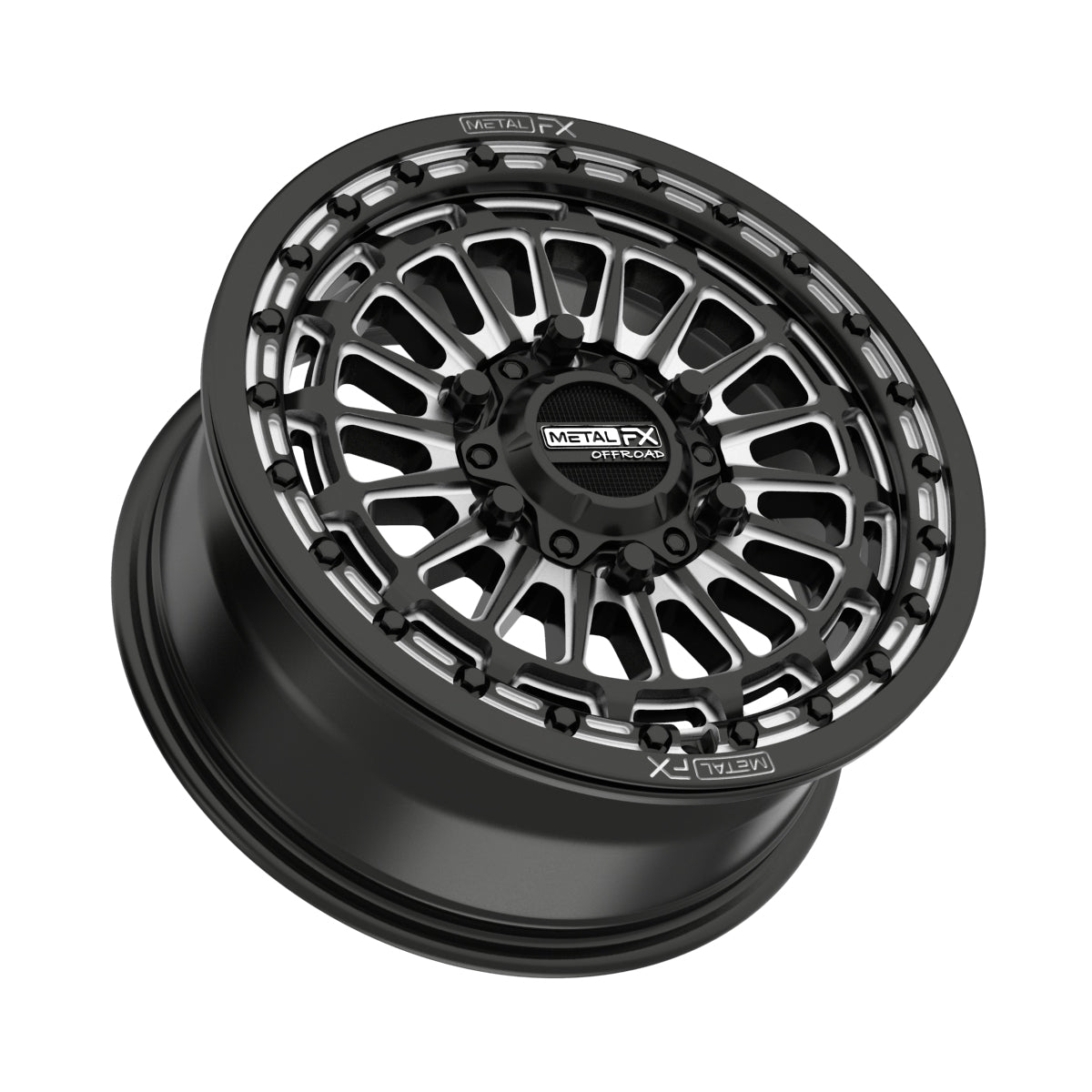 Delta 6R Beadlock | Satin Black Contrast Cut – Warpath Customs